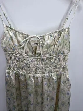 Astr | Dresses | Astr The Label Zole Floral Smocked Stain Midi Dress In ...